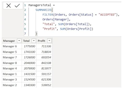 Dax Power Bi Summarize — Creating A Single Column Summary Table By Andrei Khaidarov