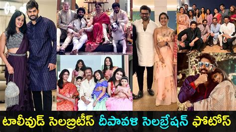 Tollywood Celebrities Diwali Celebration Photos Niharika Nithin