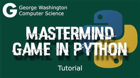 Mastermind Game With Python Tutorial Youtube