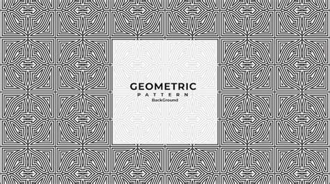 Premium Vector Geometric Seamless Abstract Lines Pattern