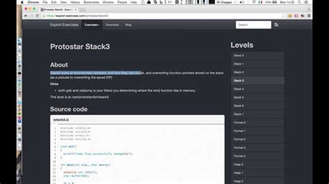Protostar Stack3 Exploit Solution Youtube