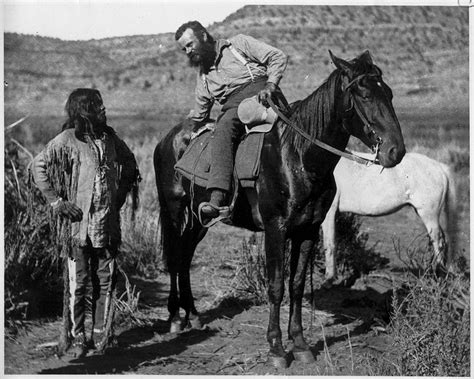 John Wesley Powell And A Member Of The Paiute Tribe Native American