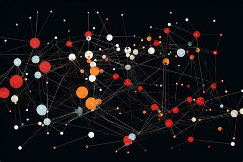 Premium Ai Image Abstract Polygonal Space Low Poly Dark Background With Connecting Dots And