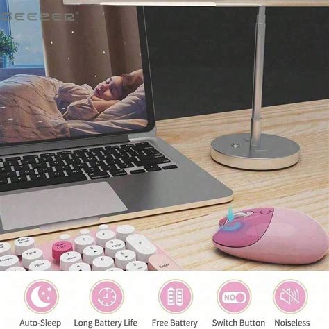 Jomaa Jomaa 2 4g Wireless Keyboard Set Wireless Keyboard And Mouse Combo Retro Wireless Keyboard