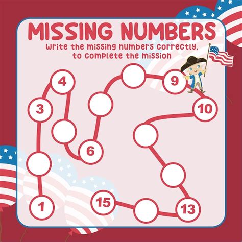 Premium Vector Missing Numbers Write The Answer Correctly Educational Printable Math Worksheet