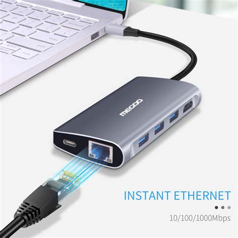 Megoo 8 In 1 Usb C Laptop Docking Station Type C T Vicedeal