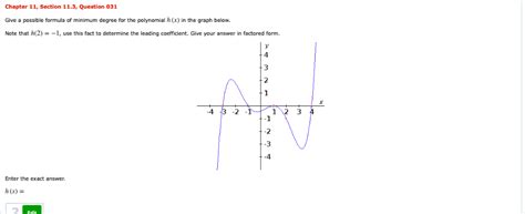 Solved Chapter 11 Section 11 3 Question 031 Give A