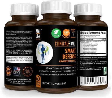 Clinical Daily Smart Defense Mega Spore Probiotic Bacillus Subtilis Spore Based Probiotics For