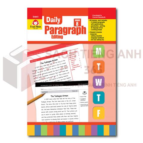 SÁch Daily Paragraph Editing Grade 8 Sách Tiếng Anh 365