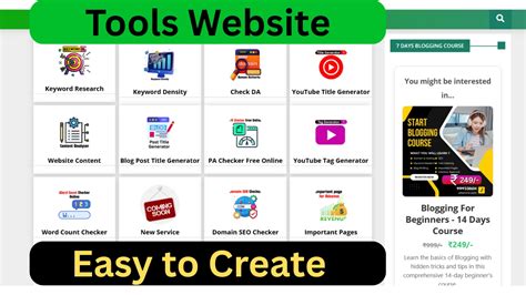 Tool Website Script For Blogger Uttam Computer Training Center