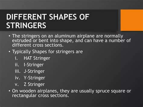 Skin Stringers In An Aircraft Pptx