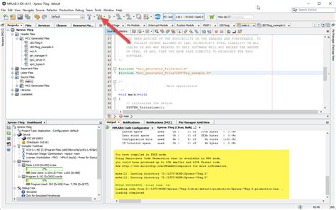eprojects mplab code configuration and microchip xpress board