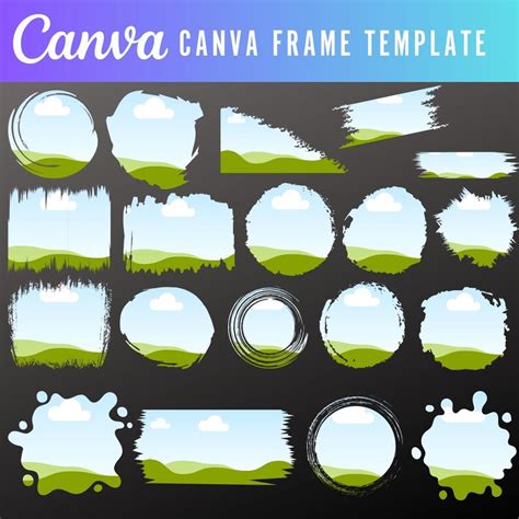 canva frames templates editable canva frames abstract pattern canva frames custom background