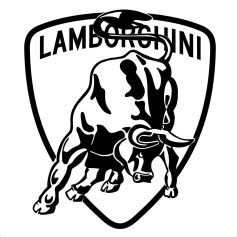 Lamborghini Bull Logo Drawing