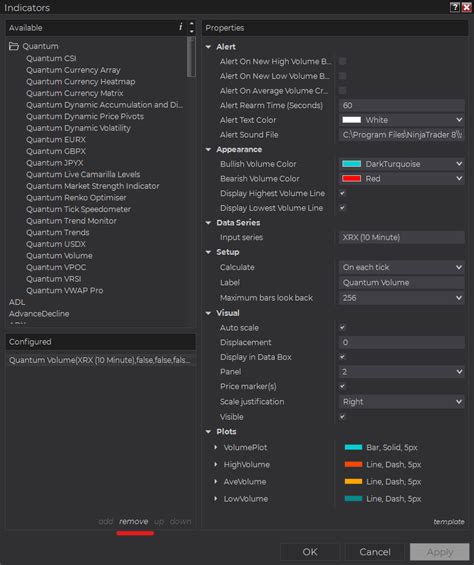 Volume For Ninjatrader 8 Information And Configuration Quantum Trading Indicators For
