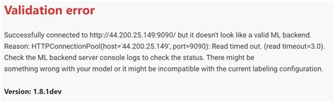 Timeout Error With Ml Backend On Aws Ecs · Issue 288 · Humansignal