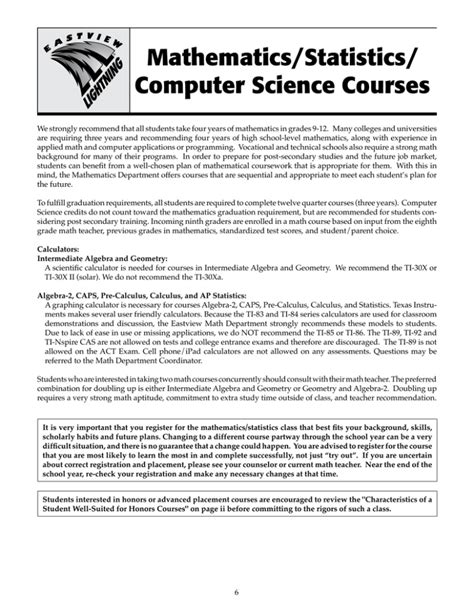 Mathematicsstatistics Computer Science Courses