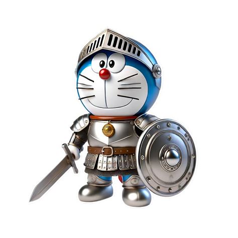 3d Doraemon Knight Tote Bag