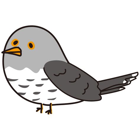 カッコウの無料 フリー イラスト かわいい手描きの無料素材「てがきっず」保育園・小学校・介護施設にぴったりのフリー素材イラスト