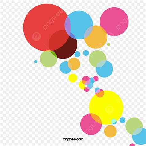 Circle Material Png Picture Colored Circles Bubble Vector Material Vector Material Pretty