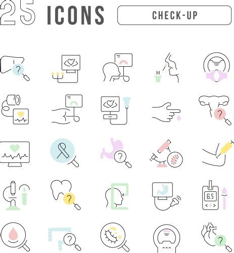 Check Cross Enter And Power Icons Royalty Free Vector Image