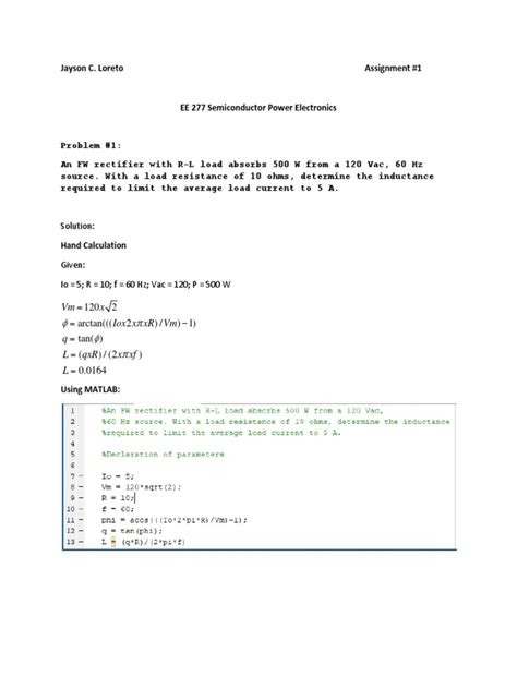 Assignment Jayson Pdf Manufactured Goods Electromagnetism