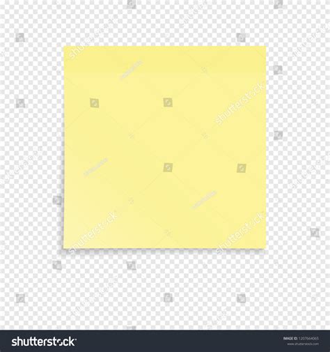 Yellow Sticky Note Isolated On Transparent Stock Vector Royalty Free Shutterstock