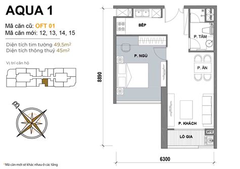 Layout Aqua 1 Vinhomes Golden River Bason