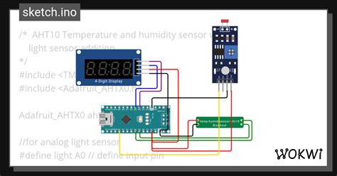 aht10 tm1637 display wokwi esp32 stm32 arduino simulator