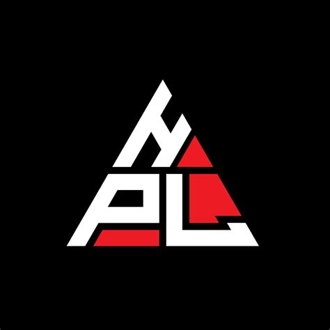 Hpl Triangle Letter Logo Design With Triangle Shape Hpl Triangle Logo