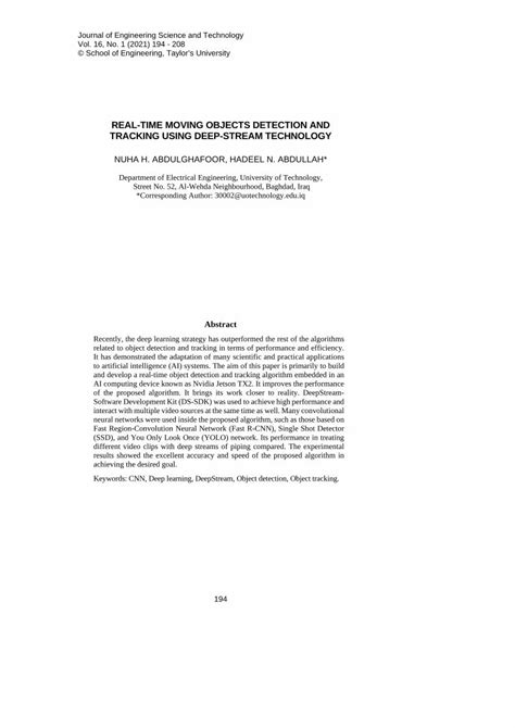 Pdf Real Time Moving Objects Detection And Tracking Dokumentips