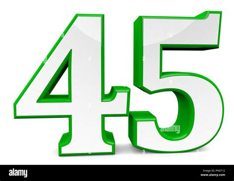Big Green Number Stock Photo Alamy