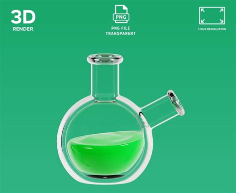 Flask 3d Rendering Premium Psd