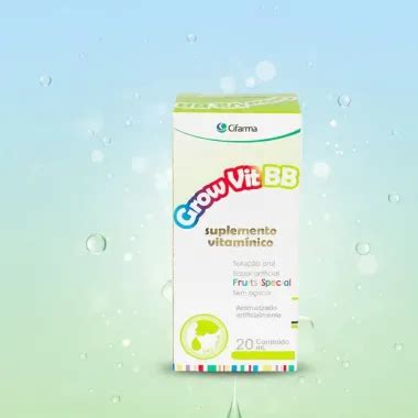 Grow Vit Bb Gotas Com 20ml Drogaria Araujo