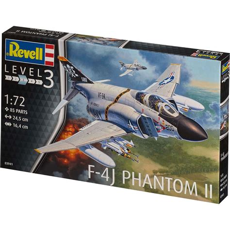 Revell F 4j Phantom Ii Model Kit 03941 Level 3 Scale 1 72