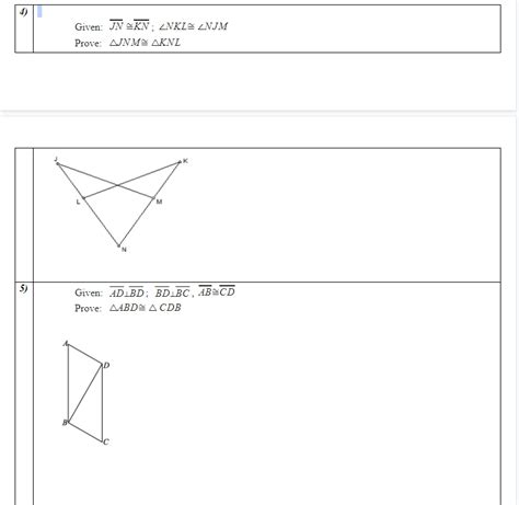 Solved Directions Complete Each Proof Below Using A