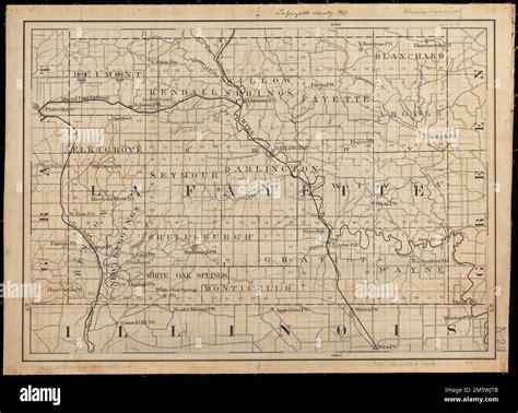 Lafayette County Wis Title In Manuscript In Upper Margin Relief