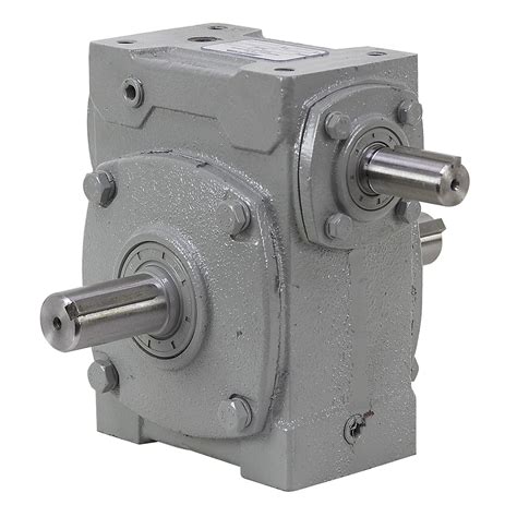 60 1 right angle gear reducer dual output shafts cast iron shaft input gear reducers gear