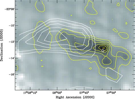 Composite Radio Image Of G6 31 0 54 Yellow Contours Are From The Nvss Download Scientific