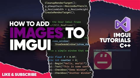 [dear imgui c ] add images to imgui from memory directx 11 youtube