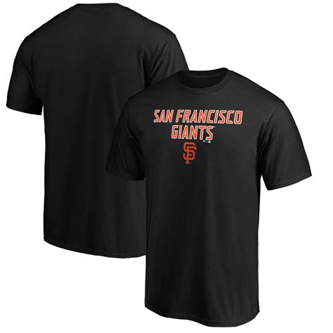 Mens San Francisco Giants Fanatics Black Game Day Stack T Shirt