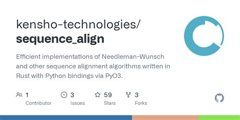 Sequencealignsrcsequencealignpairwisepy At Main · Kensho