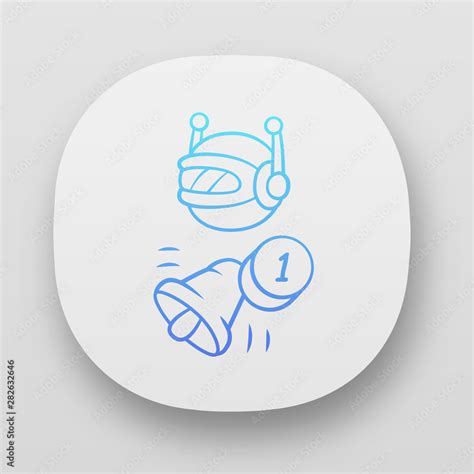 Proactive Bot App Icon Sending Messages Incoming Notifications Text Alert Reminder Alarm