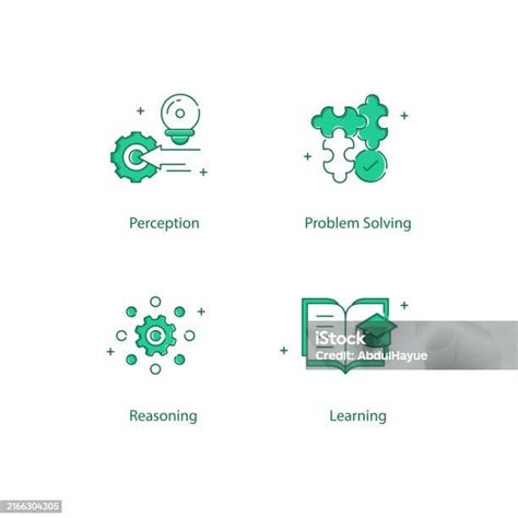 데이터 과학 및 Ai 아키텍처 아이콘 기계 학습 딥 러닝 알고리즘 기술 0명에 대한 스톡 벡터 아트 및 기타 이미지 0명