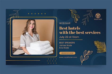 호텔 페이스북 커버 템플릿 디자인 무료 벡터