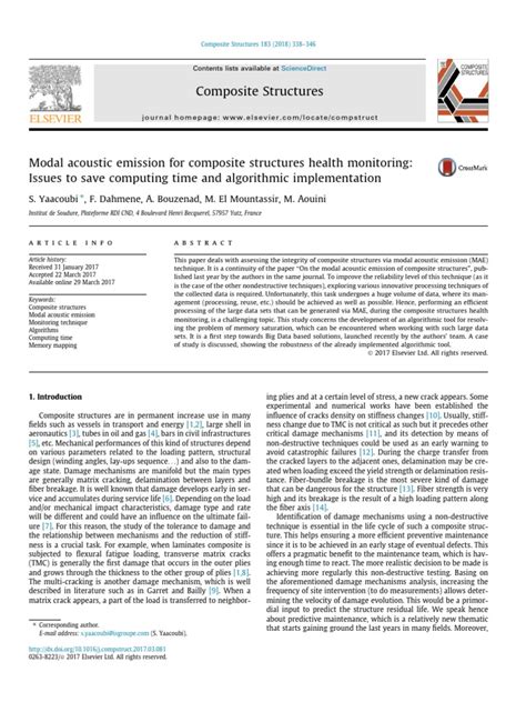 Modal Acoustic Emission For Composite Structures Health Monitoring Issues To Save Computing Time