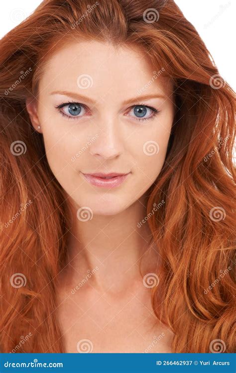 Flawless Perfection Closeup Of A Gorgeous Redhead With Flawless