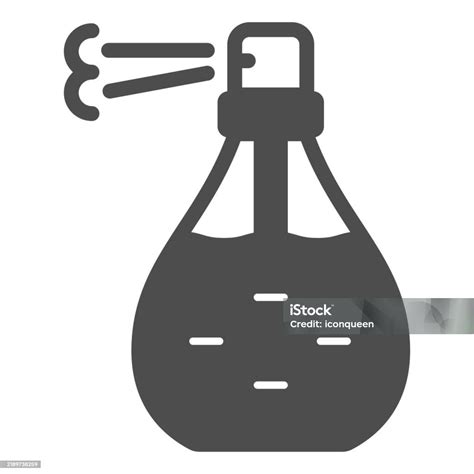 향수 스프레이 병 솔리드 아이콘 어머니의 날 개념 벡터 그래픽 분무기 흰색 배경에 화장품 기호 모바일 또는 웹 디자인용 글리프 스타일 아이콘 0명에 대한 스톡 벡터 아트 및