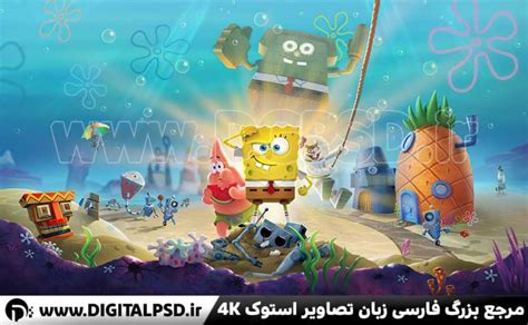 دانلود عکس با کیفیت کارتون باب اسفنجی دیجیتال پی اس دی Digitalpsd