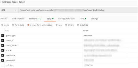 Postman Ms Graph Api Get Access Token W Multi Factor